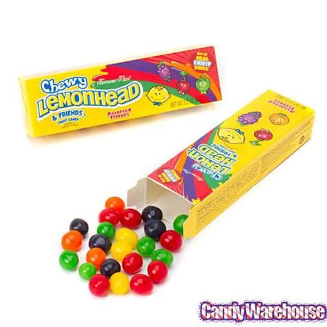 Chewy Lemonhead And Friends 2 2 Ounce Packs 24 Piece Box Candy Warehouse