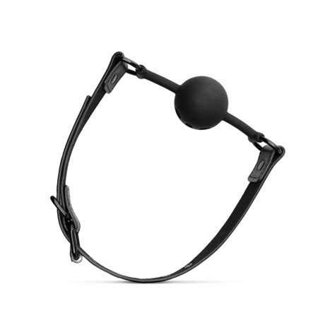 Breathable Silicone Ball Gag Black Pleasure Me