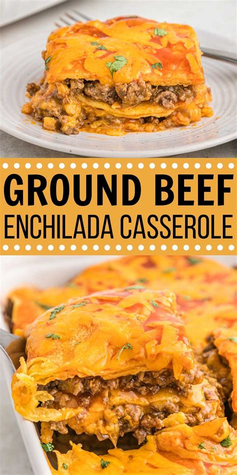 Ground Beef Enchilada Casserole Recipe Eating On A Dime