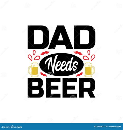 Dad Lettering Quotes Design Vector Stock Vector Illustration Of