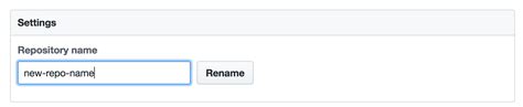 Github Как переименовать репозиторий Stack Overflow на русском