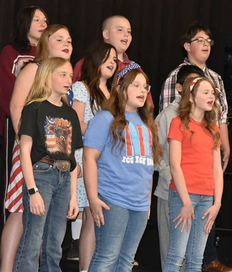 Tarkio 4th And 5th Graders Present “american Song A Patriotic