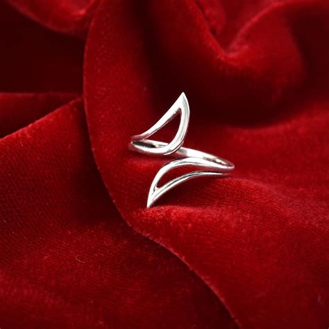 Open Layered Bypass Style Handcrafted Sterling Silver Wrap Ring