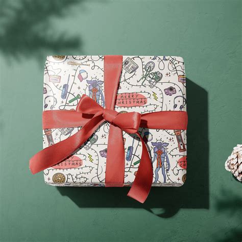 Stranger Things Christmas Wrapping Paper Sheets 20x29 Stranger Things