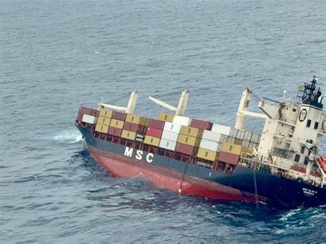 Msc Baltic Iii Grounding Hull Breaches Confirmed But Fuel Tanks