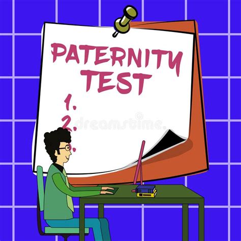 inspiration showing sign paternity test word written on a test of dna