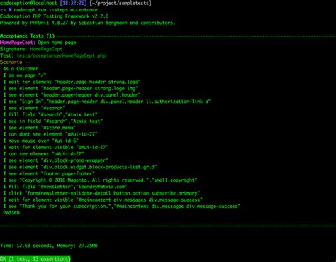 Acceptance Tests And Codeception Atwix