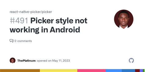 Picker Style Not Working In Android · Issue 491 · React Native Picker