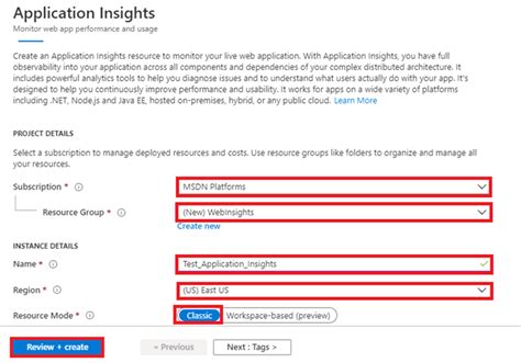 Azure Application Insights Resources Classic And Workspace Based