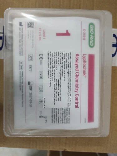 Biorad Plastic Assayed Chemistry Level 1 50 Ml At ₹ 11000piece In Noida Id 2854426711912