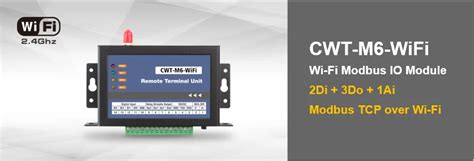 cwt m6 wifi 2di 3do 1ai wifi modbus tcp io module wifi modbus rtu