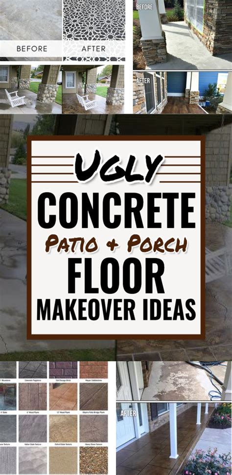 Diy Concrete Patio And Porch Makeover Ideas