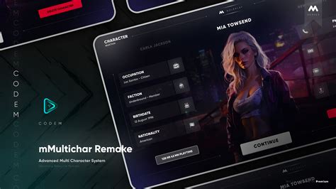 CodeM MMultichar Remake Advance Multicharacter System FiveM Releases Cfx Re Community