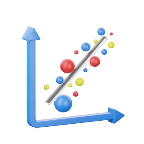 3d Illustration Scatter Plot Chart 40502132 Png