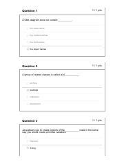 Quiz COSC Pdf Question Pts A UML Diagram Does Not Contain The Class Name The