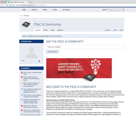 Lesson PSoC Introduction Resources IoT Expert