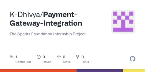 GitHub K Dhivya Payment Gateway Integration The Sparks Foundation Internship Project