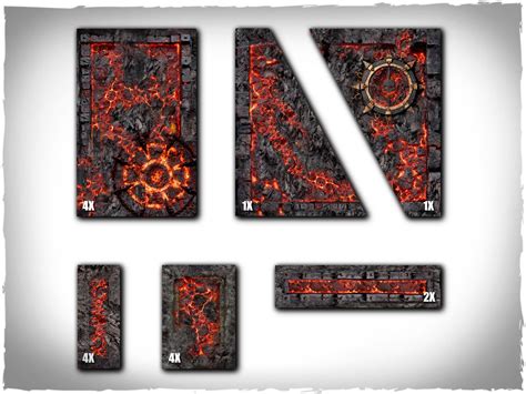 Warhammer 40k 11th Ed Terrain Areas Footprints Chaos
