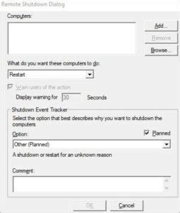 How To Shutdown Or Restart Remote Computer Windows PC