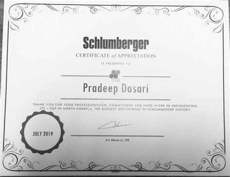 pradeepkumar dasari on linkedin another certificate of appreciation