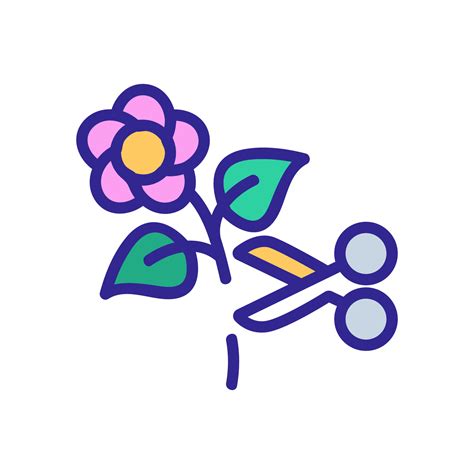 Flower Pruning Icon Vector Outline Illustration 9931566 Vector Art At
