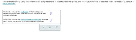 solved o regression and correlation computing the sample