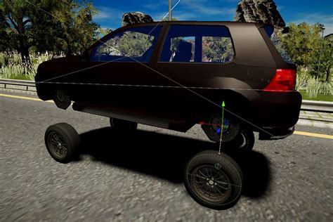 Wheel Colliders Drop Through The Ground If Any Settings On The