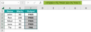IFS Excel Function Formula Example How To Use