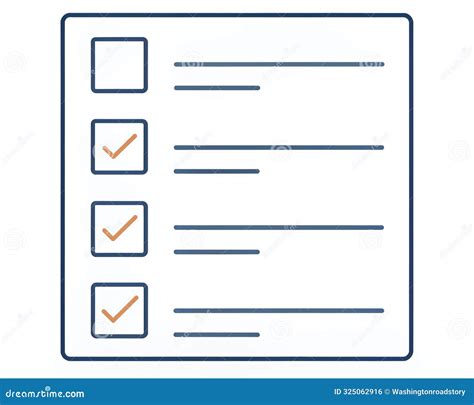 Clipboard Checklist Vector Illustration Paper Document Checkboxes Marks Checklist Icon