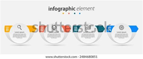 Modern Infographic Business Template Data Visualization Stock Vector Royalty Free 2484680851