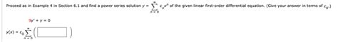 solved proceed as in example 4 in section 6 1 and find a