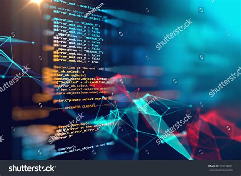 programming code abstract technology background