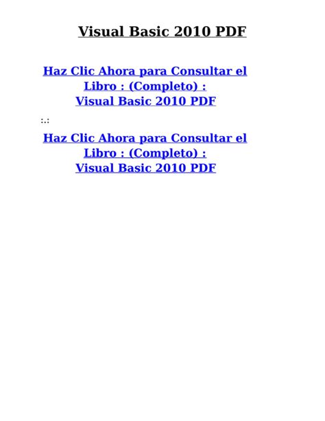 visual basic 2010 pdf