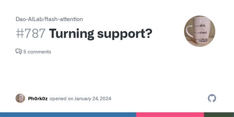 Turning Support · Issue 787 · Dao Ailabflash Attention · Github