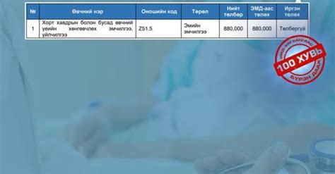 Хорт хавдрын болон бусад өвчний үеийн хөнгөвчлөх эмийн эмчилгээний зардлыг ЭМД аас 100 хувь