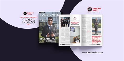 Rajesh Singh Rathore Passion Vista Magazine