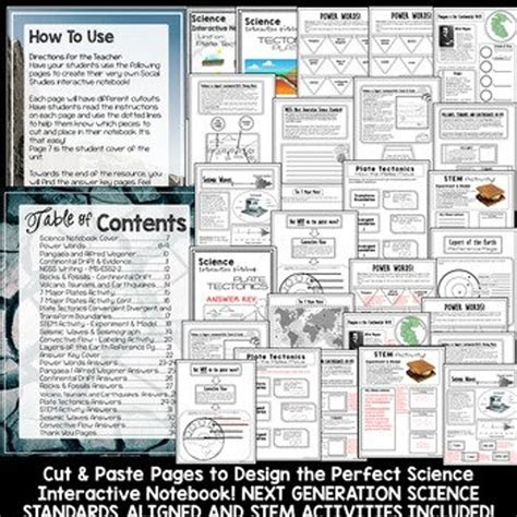 Plate Tectonics Worksheets Interactive Notebook Tectonic Plates