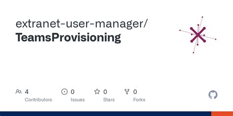 Github Extranet User Managerteamsprovisioning
