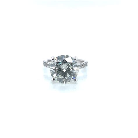 354 Carat Brilliant Round Diamond Ring In 14kwg Beje Diamonds