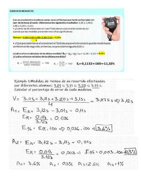 Calculo De Error Ejercicios Resueltos Pdf