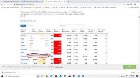 Web Scraping Data From A Table In Web Page Using Python