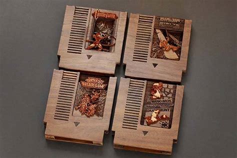 Handmade Nes Game Cartridge Shaped Wooden Raspberry Pi Zero Case