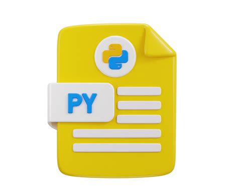 Pitón Programación Idioma Archivo Formato Icono 3d Representación