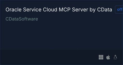 Oracle Service Cloud MCP Server By CData Glama Oracle Service Cloud MCP Server By CData Glama