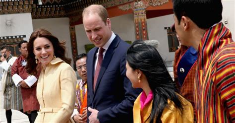 세계 왕실 스타 부부 만났다 영국 윌리엄 왕세손 부부 부탄 국왕 방문