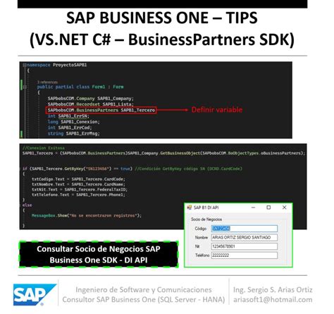 Learn About Sap Business One Sdk Sergio Santiago Arias Ortiz Posted