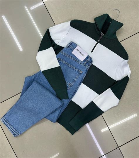 Difransel Brand Men's Original Denim Jeans With Full Sleeve Sweatshirt ...