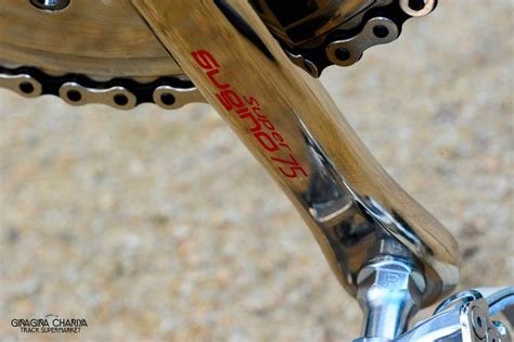 Sugino Super 75 S Cubic Track Crank Set Silver