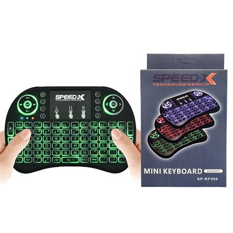 Speedx Rf 500 Mini Touch Pad Wireless With Backlight Keyboard Mouse Hafeez Center Lahore