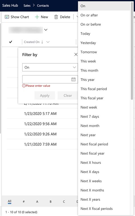 New Filter Conditions Now Available For View Columns With 2020 Release Wave 1 Powerapps